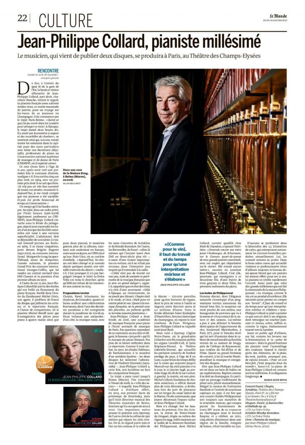 Le retour aux sources de Jean-Philippe Collard, « pianiste millésimé de ...